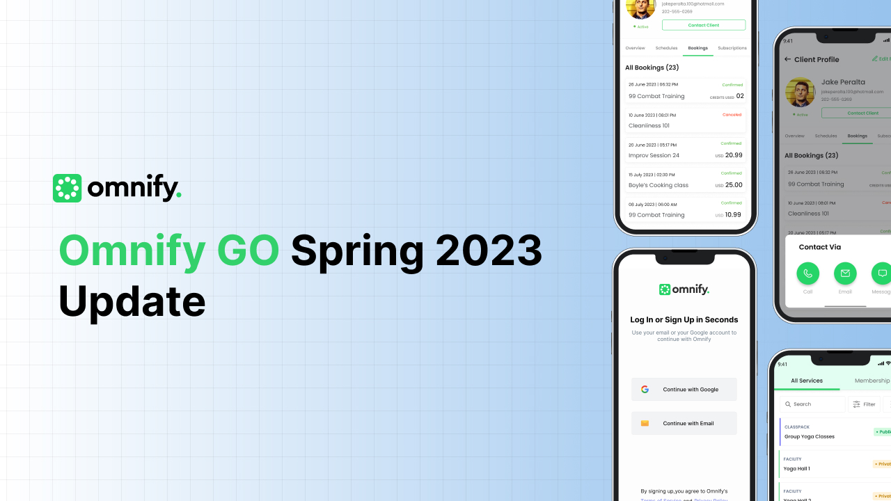 OmnifyGO 2023 | Better Flexibility- Schedules, Clients, Bookings